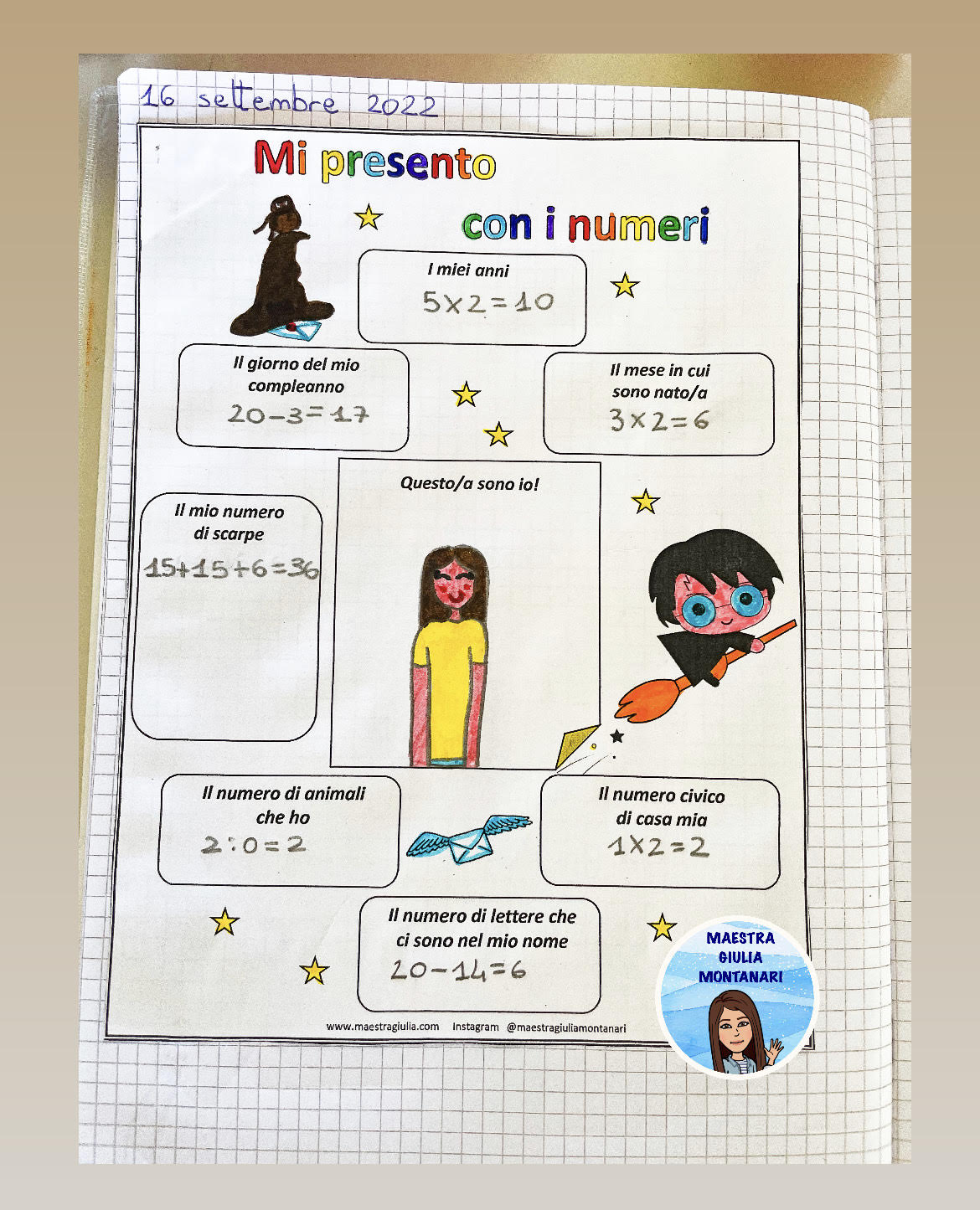 Mi presento con i numeri – Maestra Giulia Montanari