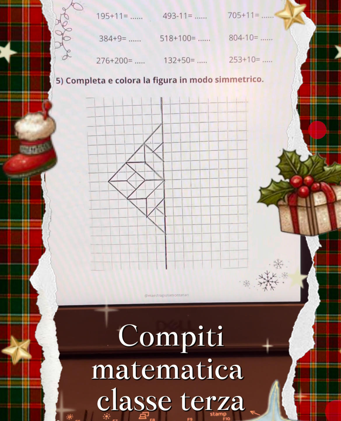 Compiti vacanze Natale – Maestra Giulia Montanari